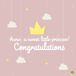 Congratulations for Baby Girl | Newborn Wishes