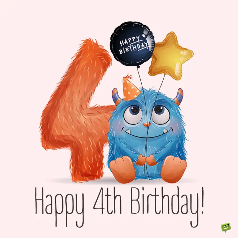 Best 30+ Happy Birthday Wishes for 4-Year-Olds