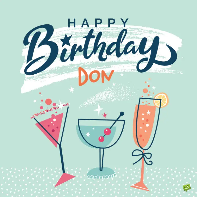 Happy Birthday Don! - Images and Wishes to Share