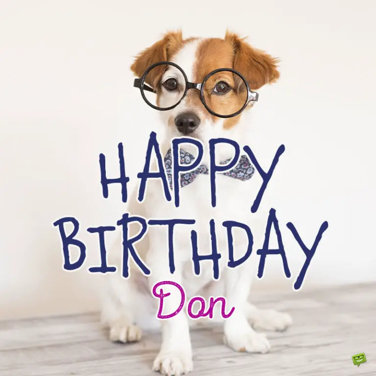 Happy Birthday Don! - Images and Wishes to Share