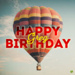 Happy Birthday Greg - Images and Wishes to Share with Him