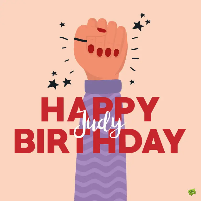 Happy Birthday Judy! - Images and Wishes to Share with Her