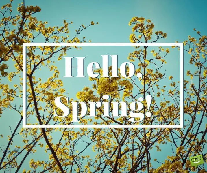 Hello Spring Quotes to Celebrate the Coming of Spring
