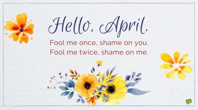Hello, April! | In April Fools' Day Pranks We Trust
