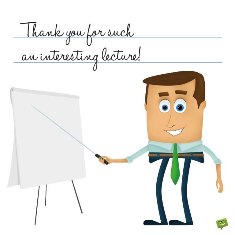 Thank You Messages for Lectures and Presentations