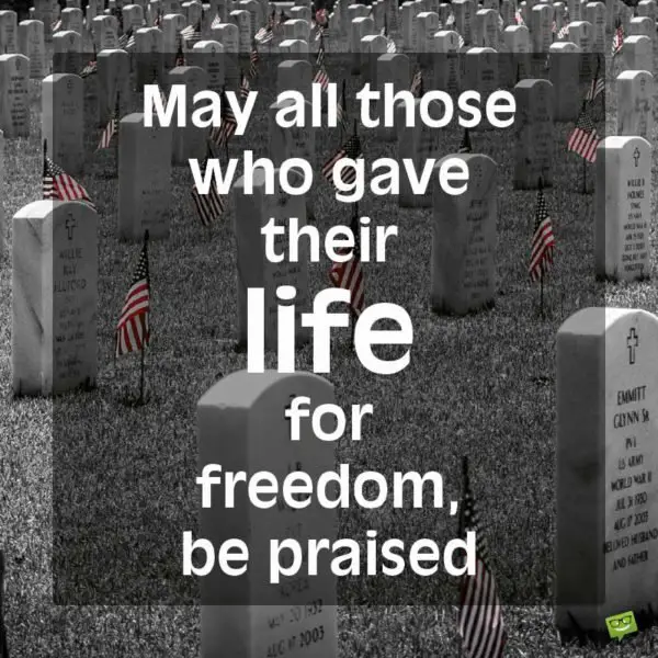 Thank You for your Service! 50 Happy Memorial Day Quotes