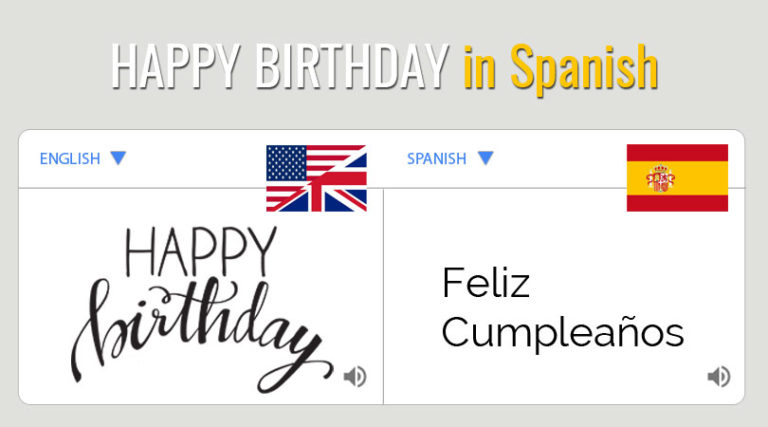 Happy Birthday in Spanish | ¡Feliz Cumpleaños!