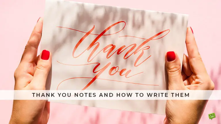 60 Thank You Notes and How to Write Them